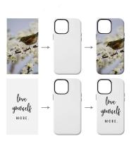 China Dual Layer 3D Sublimation Tough Phone Case For Iphone 12 for sale