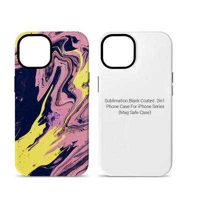 China DIY Custom 3D Sublimation 2 in 1 Magnetic Phone Cases For IPhone 14 Pro for sale