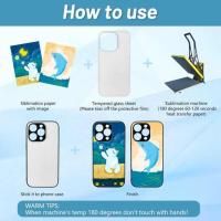 China Blank 2D Sublimation Glass Mobile Phone Case For IPhone 14 15 16 Pro Max Plus for sale