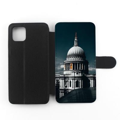 China Personalized Blanks Sublimation PU Leather Flip Phone Wallet Cases With TPU Protector For IPhone 15 14 13 for sale
