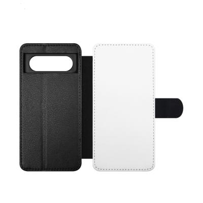 China Customized Sublimation Blanks Leather Flip Phone Cases For Google 8 9 Pro for sale