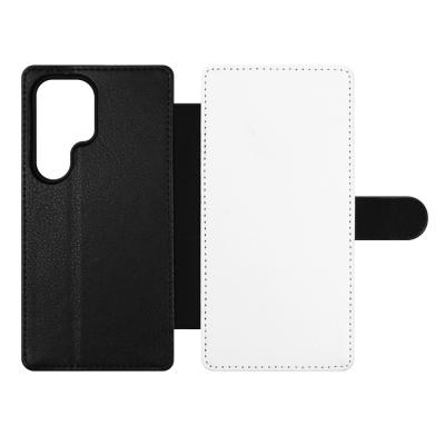 China Blank Leather Flip Sublimation Wallet Phone Cases With Card Slot For Samsung Galaxy S24 S23 S22 Plus Ultra Shockproof for sale