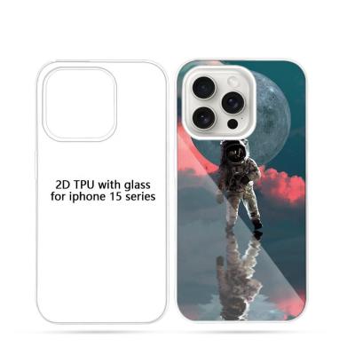 China 2D Sublimation Blanks Tempered Glass Mobile Cases For Iphone 16 15 14 Pro Max Plus for sale