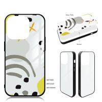 China Blank 2D Sublimation Tempered Glass Phone Cases For IPhone 16 15 14 Pro Max Plus for sale