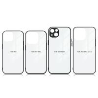 China Blank 2D Sublimation Tempered Glass Phone Cases For IPhone 16 15 14 Pro Max Plus for sale