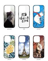 China Blank 2D Sublimation Tempered Glass Phone Cases For IPhone 16 15 14 Pro Max Plus for sale