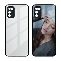 China Tempered Glass Sublimation Phone Case Blank Cover 2D TPU PC Phone Cases For Samsung for sale