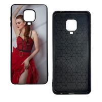 China Sublimation Phone Cases Supplier Blank Sublimation Printed Phone Case With Tempered Glass Insert For Redmi 9 10 Series for sale