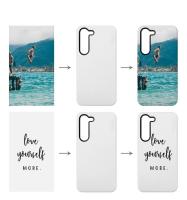 China Sublimation Blank Coated Tough 2 in 1 Phone Case For SamSung S24 S23 for sale