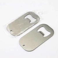 China Sublimation Blank Bottle Opener Stainless Steel Beer Bottle Opener Anti Corrosion for sale