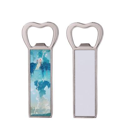 China Multifunctional Sublimation Metal Fridge Magnet Bottle Opener for sale