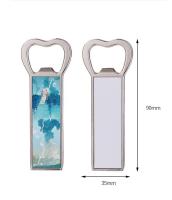 China Multifunctional Sublimation Metal Fridge Magnet Bottle Opener for sale