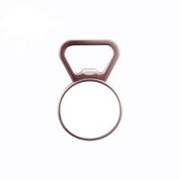 China Personalized Sublimation Metal Fridge Magnet Bottle Opener Custom Magnet Bottle Opener for sale