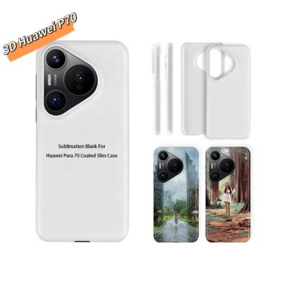 China Anti-Fingerprint Sublimation Blanks 3D Slim Phone Case For Huawei P70 for sale
