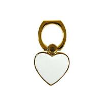 China Custom Sublimation Mobile Phone Support With Keyring Mobile Phone Ring Holder For Sublimation for sale