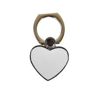China Custom Sublimation Mobile Phone Support With Keyring Mobile Phone Ring Holder For Sublimation for sale