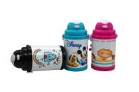 China Diy Custom Blank Sublimation Flip Top Water Bottle For Kids Straw Drink Children Bottle for sale