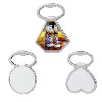 China Personalized Gifts Metal Sublimation Fridge Magnet Bottle Opener Blanks for sale