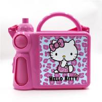 China Sublimation Lunch Box Blank With Water Bottle Personalised Childrens Sublimation Plastic Kids Lunch Box for sale