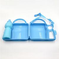 China Sublimation Lunch Box Blank With Water Bottle Personalised Childrens Sublimation Plastic Kids Lunch Box for sale