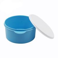 China Round Plastic Sublimation Lunch Boxes Blank Safe Food Storage Box Food Container for sale
