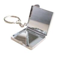 China Blank Sublimation Keychain Mirror Photo Pocket Compact Mirror for sale