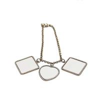 China Personalized Sublimation Blank Bracelet For Women And Man Charm Bracelet Zinc Alloy for sale
