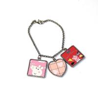 China Personalized Sublimation Blank Bracelet For Women And Man Charm Bracelet Zinc Alloy for sale