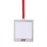 China DIY Metal Christmas Decoration Ornaments Arts Crafts Sublimation Metal Christmas Ornament Love Joy for sale
