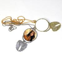 China Car Hanging Decor Blank Sublimation Angel Wings Car Ornaments For Car Decorations for sale