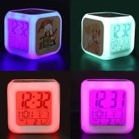 China Digital Display Sublimation Clock Blanks With 4 Sides Printing Perfect For Night Light Customization for sale