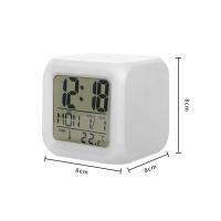 China Digital Display Sublimation Clock Blanks With 4 Sides Printing Perfect For Night Light Customization for sale