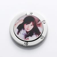 China Diy Photo Print Bag Hooks Dye Heat Transfer Print Sublimation Blank Metal Hook Bag Hanger For Table for sale