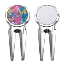 China Metal Sublimation Golf Ball Marker Custom Golf Divot Tool for sale