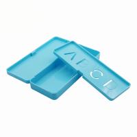 China Multifunctional Double Layer Sublimation Plastic Stationery Box For Pencil Case for sale