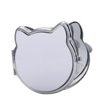 China Portable Cat Shape Sublimation Compact Mirror Custom Makeup Mirror for sale