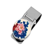 China Personalized Office Decor Stainless Steel Sublimation Blank Money Clips For Father Gifts Business Use for sale