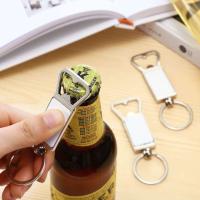 China Bulk Keychains Custom Blank Metal Sublimation Bottle Opener Keychain Promotional Gifts for sale