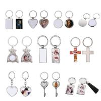 China Advertising Promotional Gift Metal Sublimation Alloy Key Chain Blank Llaveros Personalizados Keyring Logo Custom Metal Keychain for sale