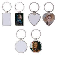 China Advertising Promotional Gift Metal Sublimation Alloy Key Chain Blank Llaveros Personalizados Keyring Logo Custom Metal Keychain for sale