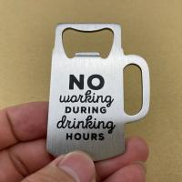 China Personalised Metal Stainless Steel Bottle Opener Sublimation Blanks for sale