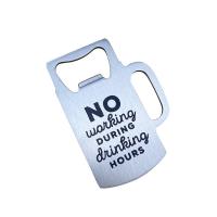 China Personalised Metal Stainless Steel Bottle Opener Sublimation Blanks for sale