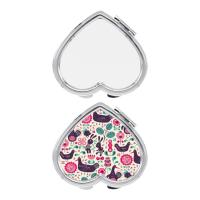 China Custom Pocket Compact Makeup Sublimation Mirror Small Foldable Portable Double Sided Promotional Cosmetic Mirror for sale