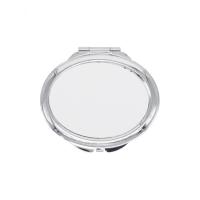 China Custom Pocket Compact Makeup Sublimation Mirror Small Foldable Portable Double Sided Promotional Cosmetic Mirror for sale