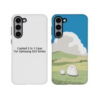 China Most Protective 3D Sublimation Phone Cases For Samsung S23 Plus Ultra 2 In 1 Mobile Cover for sale