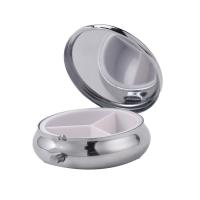 China Sublimation Blank Metal Round Pill Box Custom Metal Sublimation Blanks for sale