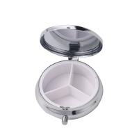 China Sublimation Blank Metal Round Pill Box Custom Metal Sublimation Blanks for sale