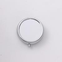 China Sublimation Blank Metal Round Pill Box Custom Metal Sublimation Blanks for sale