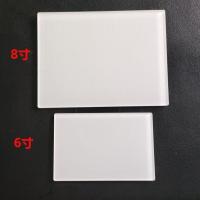 China U Shape LED Wooden Base Sublimation Acrylic Photo Panel Customized Light Up Desktop Memorial Photo Frame for sale