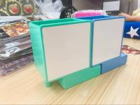China Blank Plastic Sublimation Pen Holder Custom Office Desk Pencil Container Brush Pot for sale